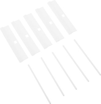 Angoily 20 St&uuml;ck PVC Ersatz Lamellenhalter f&uuml;r Vertikaljalousien 89mm Befestigungshalter f&uuml;r Lamellenjalousien Reparaturset f&uuml;r Fensterjalousien Einfache Mont