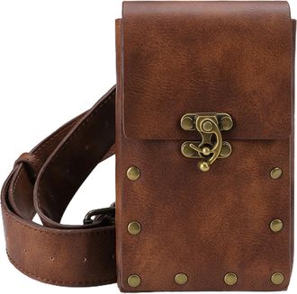 BESPORTBLE Sportliche Retro Bauchtasche mit Gro&szlig;em Fassungsverm&ouml;gen Kleines Leichtes Unisex Design mit Mehreren F&auml;chern Verstellbarem G&uuml;rtel und Stylischem Punk 