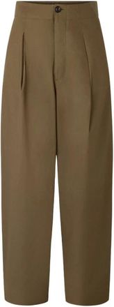 SOEUR Soeur, Femme, Pantalons, Vert, Taille: 40 FR Daley Pleated Pantalons