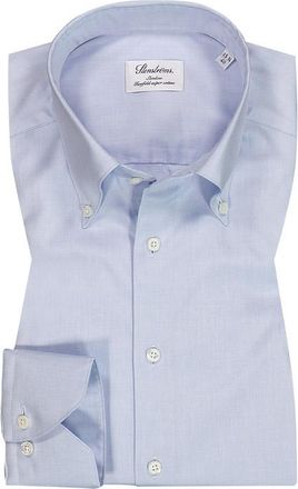 Stenströms Herren Hemd blau Baumwolle