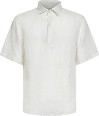 MC2 Saint Barth Homme, Tops, Blanc, Taille: L Polo en Lin