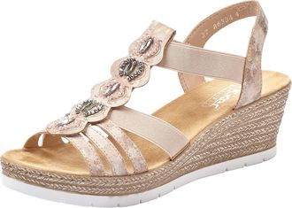 Rieker 619B2-31, Damen Geschlossene Sandalen, Rot (rosa 31), 41 EU (7.5 UK)