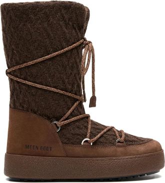 Moon Boot Femme, Chaussures, Brun, Taille: 38 EU X Guest In Residence LTrack Knit Bottes