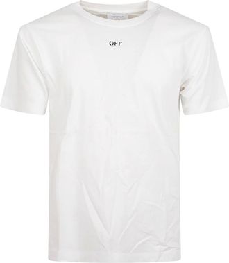 Off-white Homme, Tops, Blanc, Taille: M Newspaper Arrow Slim Logo Tee