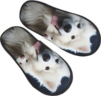 Generic Chaussons Chien Blanc Anti Odeur Pantoufles Lavables Slippers Pour De Camping Voyage Outdoor M