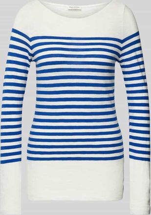 Marc O'Polo Langarmshirt aus Baumwoll-Slub-Jersey mit Streifenmuster