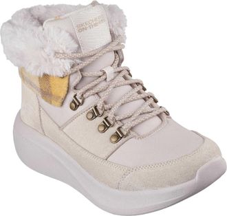 Skechers On The Go Mit Kunstpelz-Besatz Stiefeletten f&uuml;r Damen (Nat&uuml;rlich)