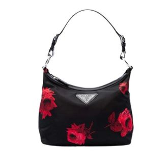 Prada Sac bandouli&egrave;re vintage Pre-owned en nylon - Femme - Pre-owned - Noir - Taille: ONE Size