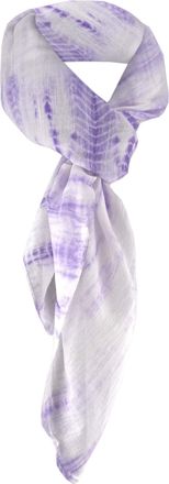 TigerTie Damen Halstuch in violett flieder gemustert - Tuchgr&ouml;&szlig;e 100 x 100 cm