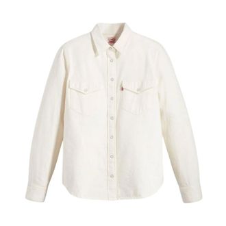 Levi's Femme, Blouses et Chemises, Beige, Taille: 38 FR Iconic Western Shirt