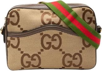 Gucci Sac bandouli&egrave;re vintage Pre-owned en toile - Femme - Pre-owned - Beige - Taille: ONE Size