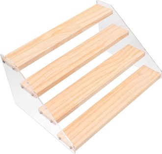 Valiclud Kuchenaufbewahrungsregal Holz Mehrschichtiger Präsentationsständer Display-Organizer Für Haushalt Und Küche Präsentationsregal Für Dessert Und Kuchen