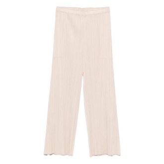 Issey Miyake Wide Hosen - - Trousers - Damen - Beige - XL
