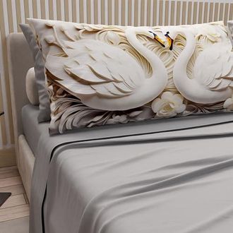 Petti Artigiani Italiani Petti Artigiani Italiani - Bettwäsche aus Baumwolle mit Kissenbezügen mit Digitaldruck, für Doppelbett Maxi, komplettes Bettlaken Oben und unten mit E