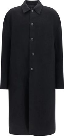 Rick Owens Manteau Brad boutonn&eacute; - Homme - Manteaux - Noir - Taille: M