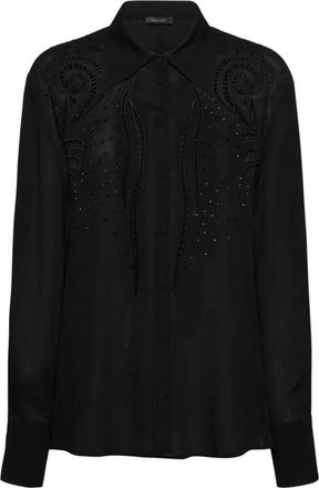 Elena Miro Femme, Blouses et Chemises, Noir, Taille: 46 FR Shirt