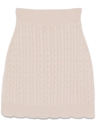 Patou minijupe en maille torsadée - Tons neutres