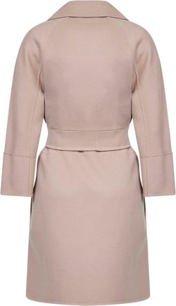Max Mara Virgin Wool Cocoon Coat - Beige