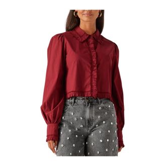 Harper & Yve Ellie-Ls Bluse - - Blouses & Shirts - Damen - Rot - M