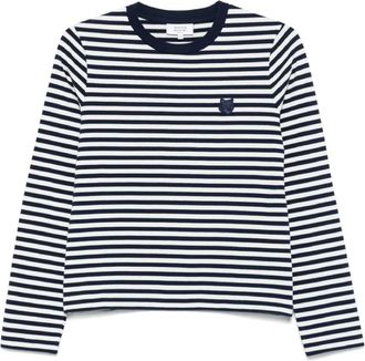 Maison Kitsun&eacute; Femme, Tops, Multicolore, Taille: 42 FR T-shirt audacieux Fox Head Patch