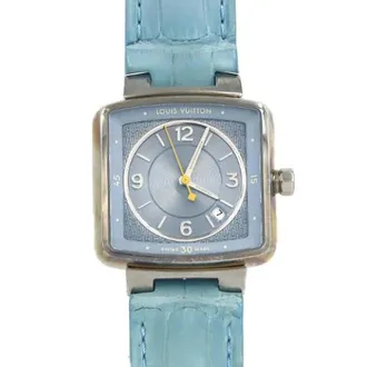 Louis Vuitton Montre Pre-owned en acier inoxydable - Femme - Pre-owned - Bleu - Taille: ONE Size