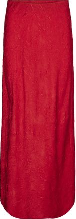 Vero Moda Damen VMBINNE HW Ankle Skirt WVN GA Maxirock, Salsa, Large