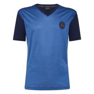 Billionaire Boys Club Homme, Tops, Bleu, Taille: XS T-Shirt Col V Crest