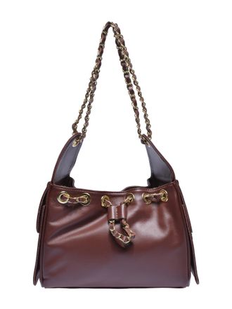 Anna Luchini Kastanienbraun Rindsledertasche