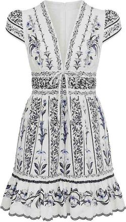 Farm Rio Knielanges Kleid - Wei&szlig;