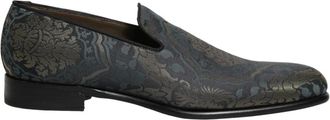Dolce & Gabbana Homme, Chaussures, Multicolore, Taille: 44 EU Floral Brocade Mocassins