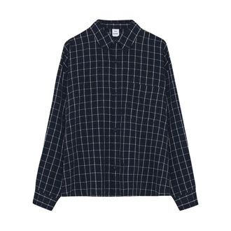 Won Hundred Maza Check Shirt - - Shirts - Herren - Blau - M