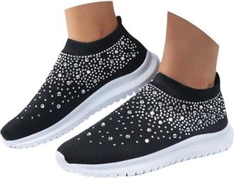 Generic Baskets respirantes pour femme - En maille légère - Avec mousse à mémoire de forme - Style décontracté - Pour entraînement - Gym - Jogging - Tendance 