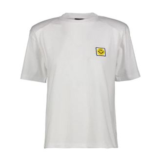Joshua Sanders Wei&szlig;es Crew-neck Baumwoll T-shirt Italien - - Tops - Damen - Wei&szlig; - S