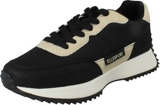 Spot On Elle Sport F7R328 Baskets décontractées à lacets Noir/beige, Noir, 39 EU