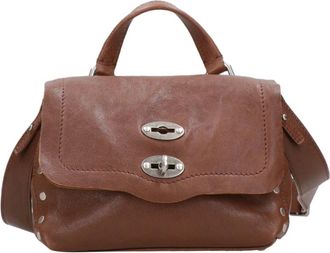 Zanellato Femme, Sacs, Brun, Taille: ONE Size Spool Flap Handbag