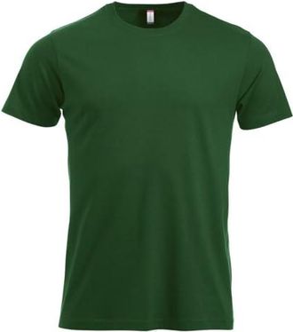 Clique New Classic T-Shirt, Opaque, Vert Bouteille, XL Homme