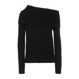 Michael Kors Cashmere Off-The-Shoulder Pullover - - Knitwear - Damen - Schwarzk - S