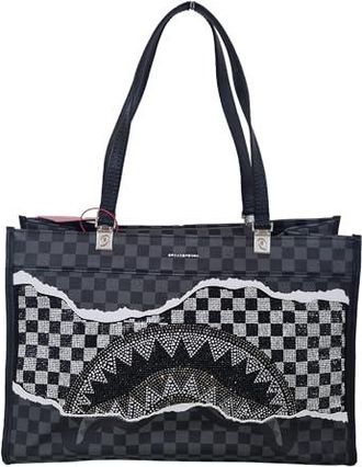 Sprayground sac &agrave; bandouli&egrave;re femme 910T8253 or diamant tear fourre-tout avec strass