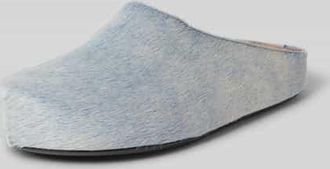 Marni Pantoletten mit Fell-Besatz