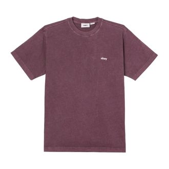Obey Homme, Tops, Violet, Taille: S T-shirt pigment vintage prune parfaite