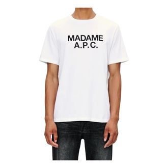 A.P.C. A.p.c., Femme, Tops, Blanc, Taille: 34 FR T-Chemises