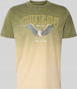 Guess Regular Fit T-Shirt aus reiner Baumwolle Modell EAGLE SCOUT