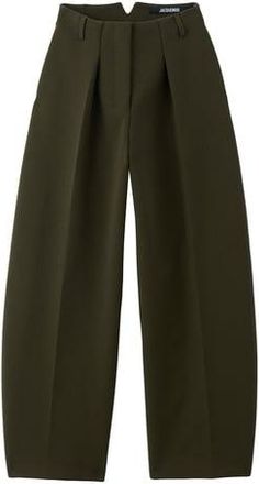 Jacquemus Le pantalon Ovalo en coton m&eacute;lang&eacute;