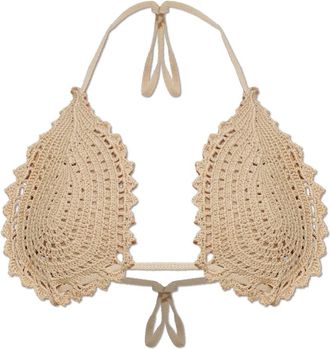 The Attico Femme, Maillots de bain, Beige, Taille: 34 FR Il Primo Bagno Bikini Top