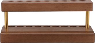 Soimiss Holz Farbregal Mit Pinselhalter Und Stifthalter F&uuml;r Kalligrafie Und Malerei Robuster Acrylfarben Organizer F&uuml;r B&uuml;ro Und Atelier Kompakter Bastelfarben