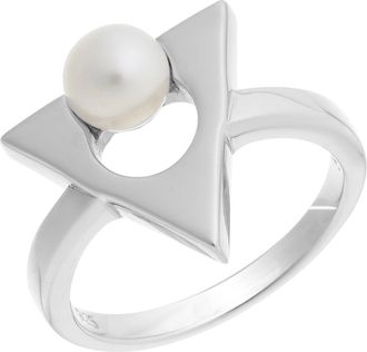 Orphelia Damen-Ring 925 Sterling Silber mit natrlichen Perle Gr.54 ZR-3367/54