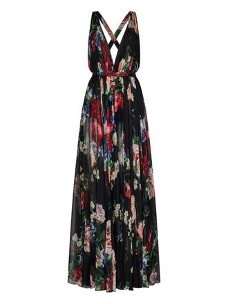 Dolce & Gabbana robe en soie - Noir