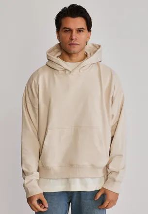 Siksilk Herren Ecru Grafik Hoodie XXL