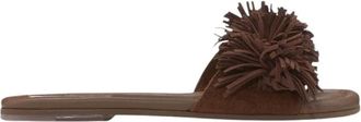 INUIKII Femme, Chaussures, Brun, Taille: 40 EU Fringes Flower Tongs