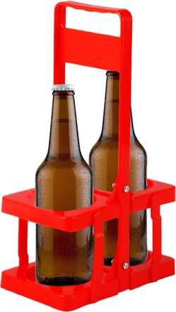 Generic Tragbares Bierregal, klappbarer tragbarer Bierkorb | zusammenklappbarer Bierkorb | Halter f&uuml;r 2 Whisky- und Bierflaschen, Halterung f&uuml;r Bier- und Wein